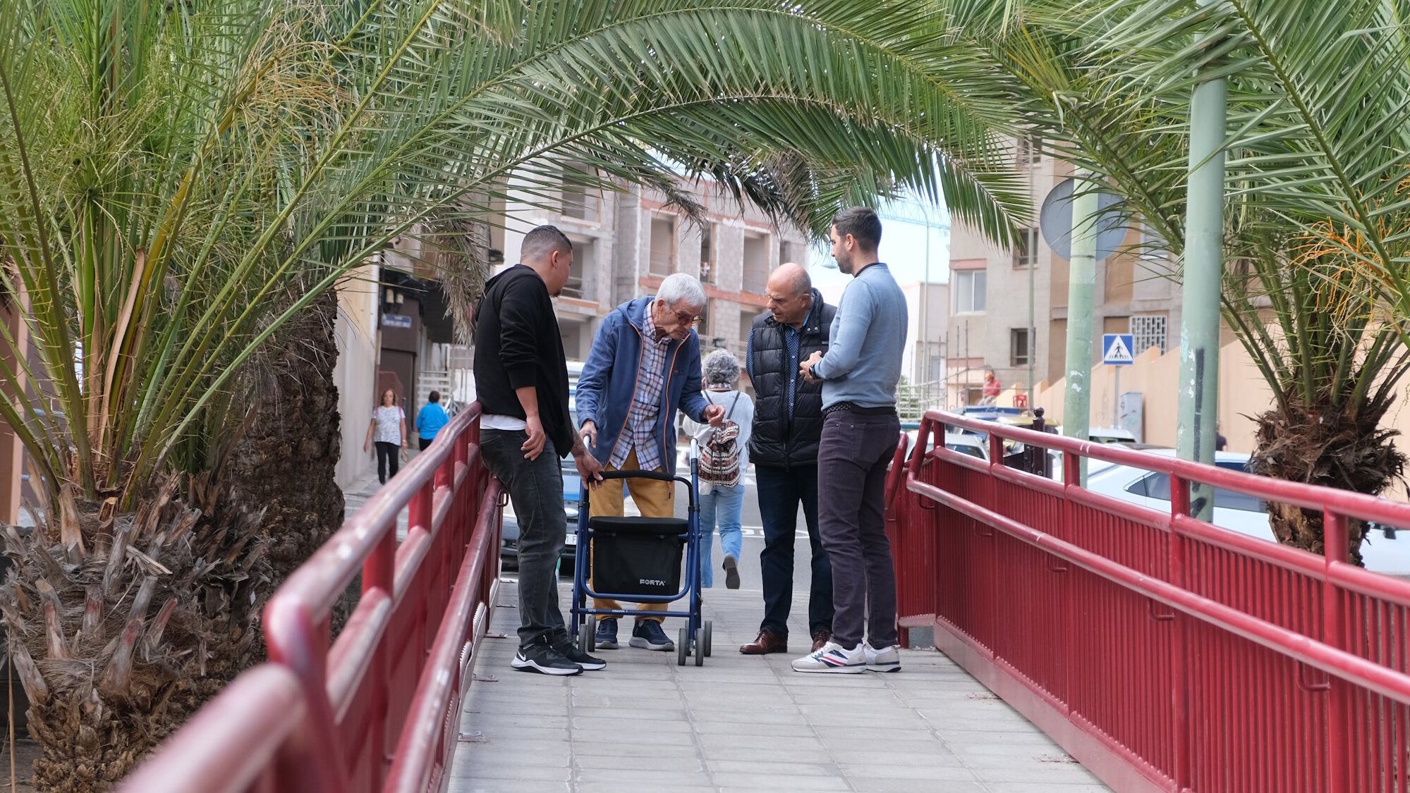 Nueva rampa para mejorar la accesibilidad del barrio de Madera y Corcho